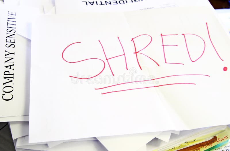 Shred Pile stock photo. Image of security, information - 26731664