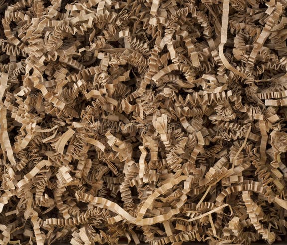 Shredded Brown Paper Background Stock Photo - Image of packing ...