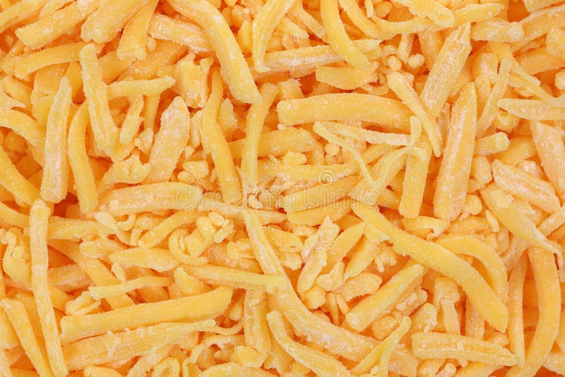 Shredded Cheddar Cheese Up Close Stock Image - Image of omelets ...
