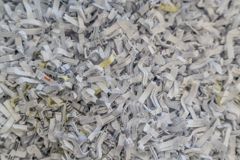 Shredded Documents To Keep Secrets at Office Stock Photo - Image of ...