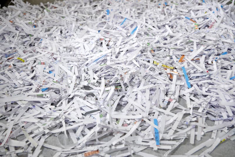 Shredded Documents To Protect Confidential Information, Background, Top ...