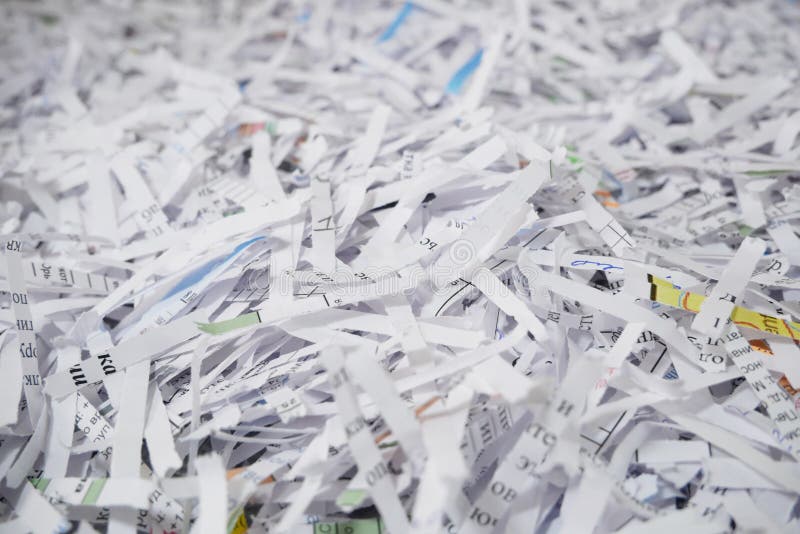 Shredded Documents To Protect Confidential Information, Background, Top ...