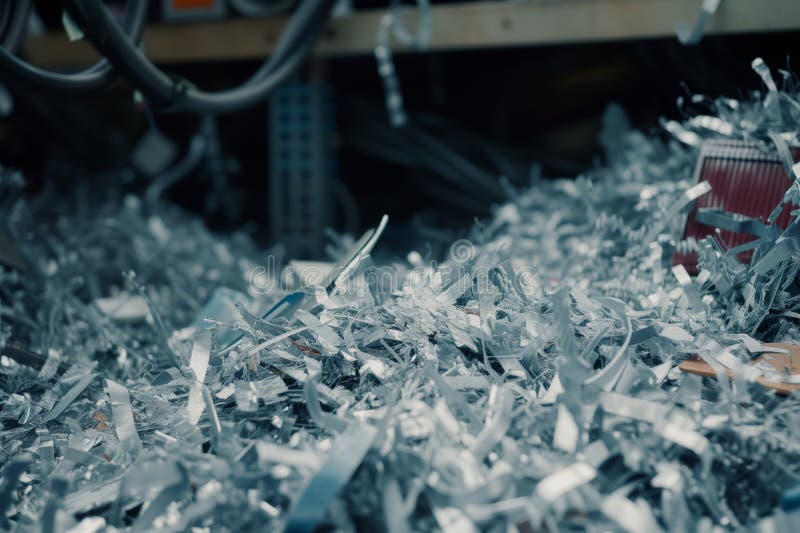 Shredded Ewaste Ready for Material Extraction Stock Image - Image of ...