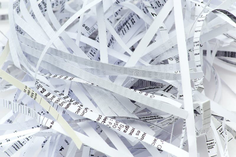 Shredded Document Fraud stock photo. Image of hide, shred - 1535576