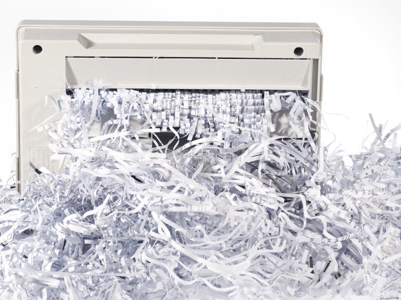 Shredded paper stock image. Image of typescript, paperwork - 12510713