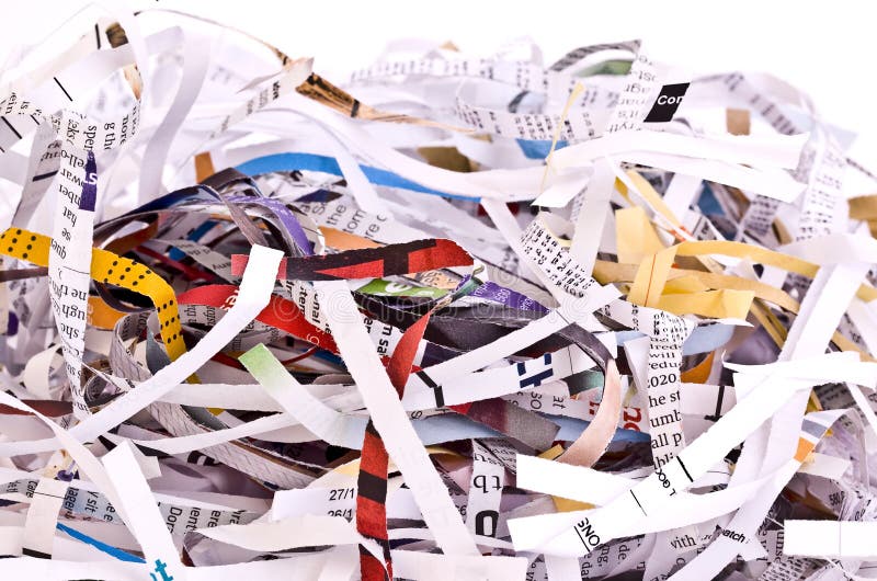 Shredded Paper stock photo. Image of recycle, stripe - 13491608