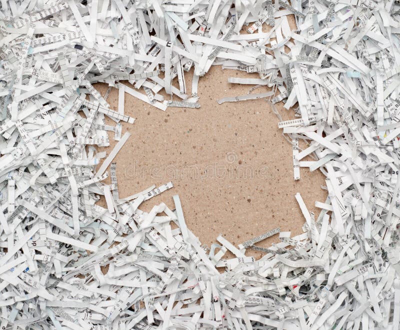 Hand with shredded paper stock photo. Image of shredder - 37871158