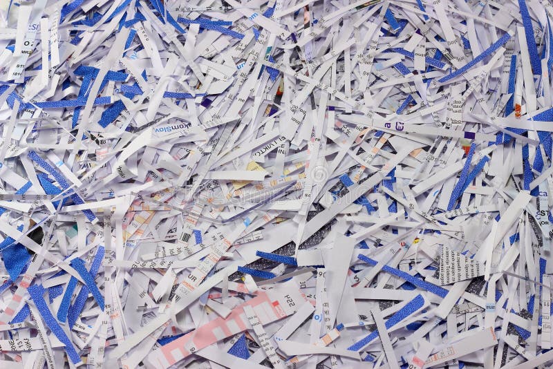 Shredded paper stock photo. Image of waste, garbage, accounts - 23031710