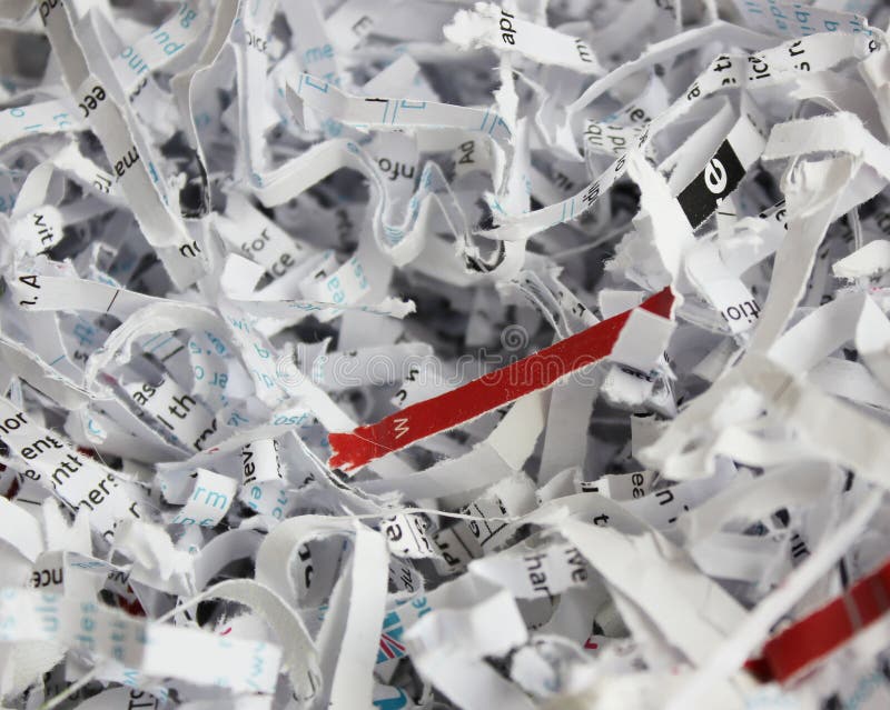 Shredded Paper stock photo. Image of confidential, documents - 26386916