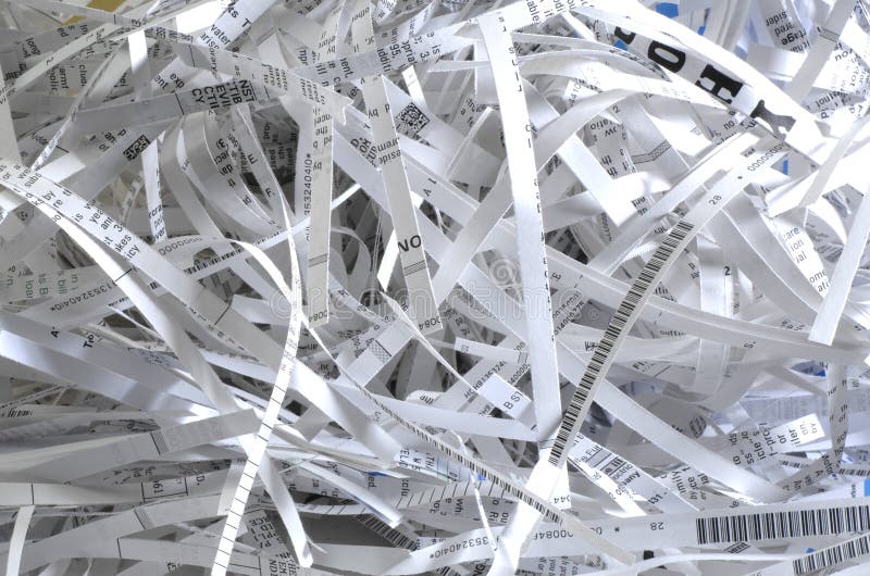 Shredded paper stock image. Image of evidence, waste, scraps - 5348065