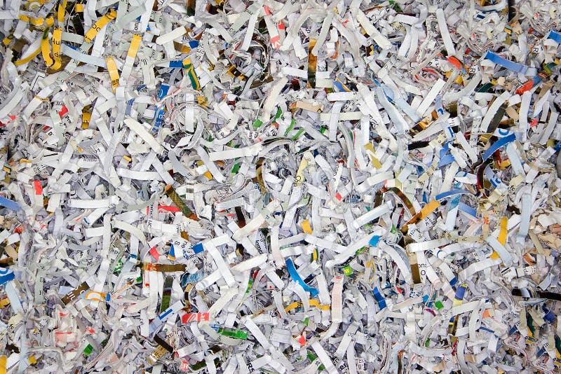 Shredded paper stock image. Image of paperwork, private - 6551859