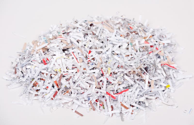 Shredded paper stock image. Image of paperwork, private - 6551859