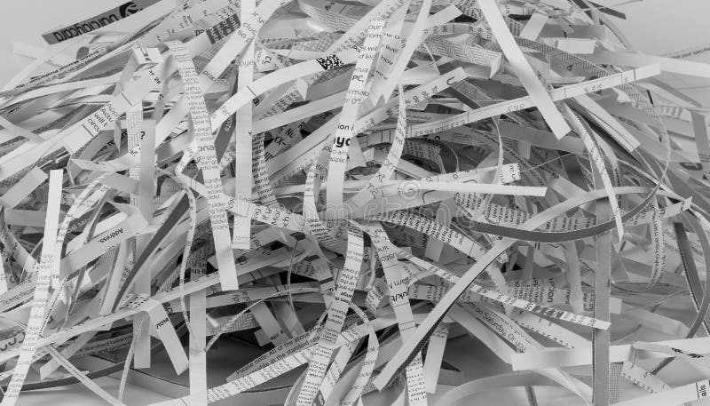 Shredded Paper stock image. Image of letters, privacy - 64643267
