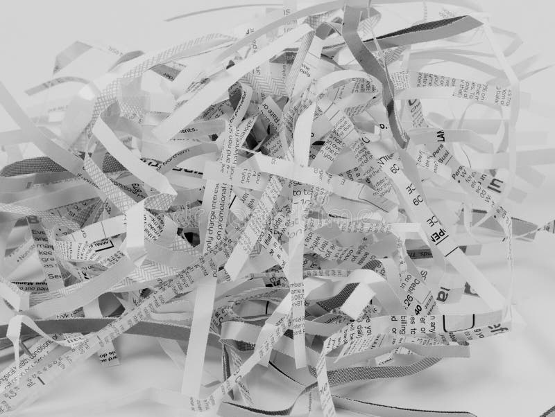 Shredded Paper stock photo. Image of shredder, environmental - 64643386