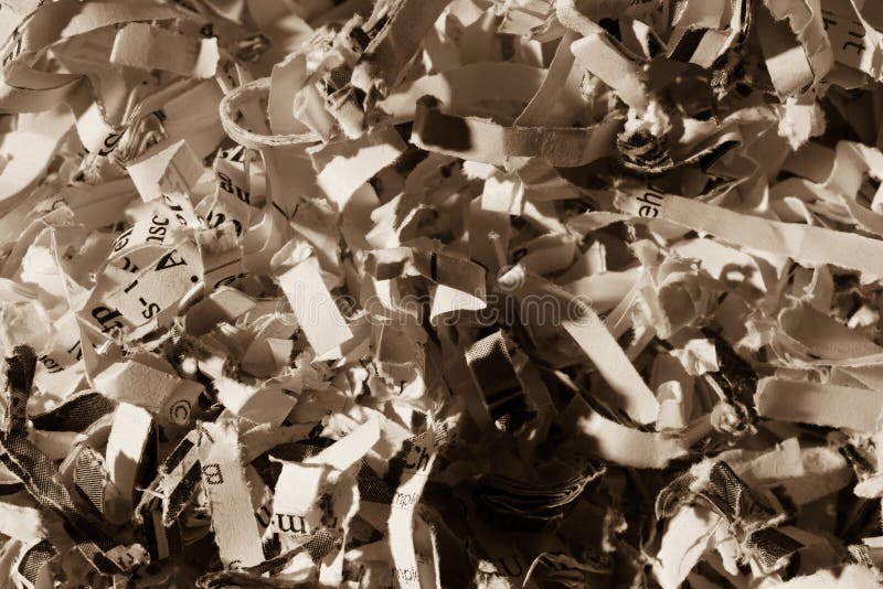 Shredded paper close up stock photo. Image of disposal - 35521892