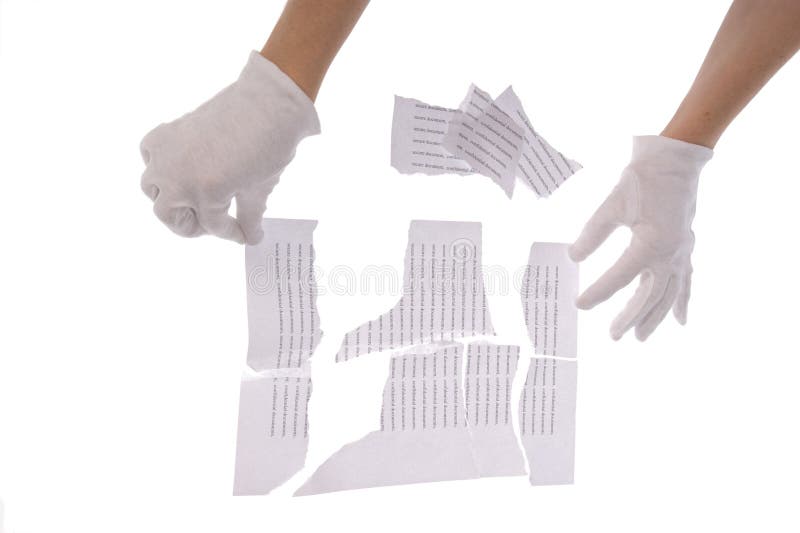 Shredded paper in hand stock image. Image of paper, shredder - 15254493