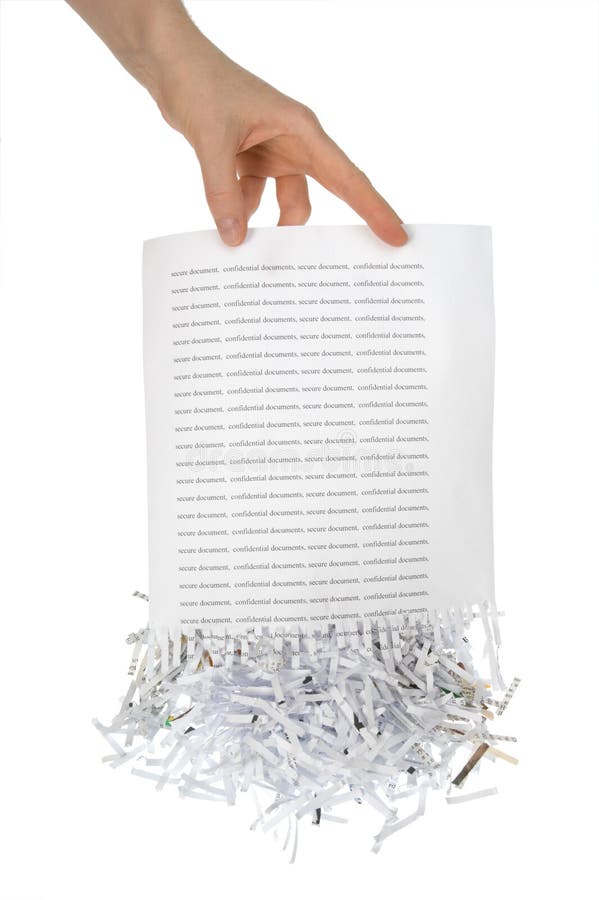 Shredded paper in hand stock photo. Image of document - 16555938