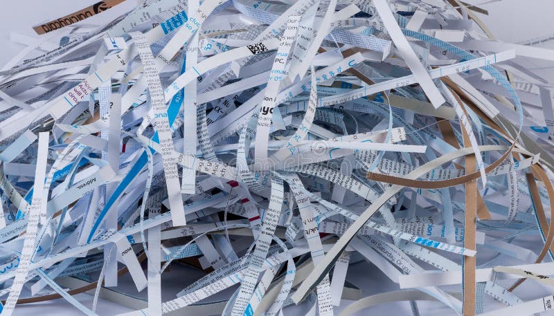 Shredded Paper stock image. Image of paper, text, recycle - 64641537