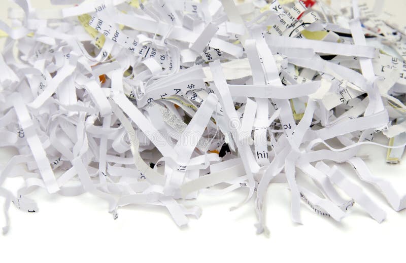 Shredded Paper Isolated stock image. Image of stack, text - 13443403