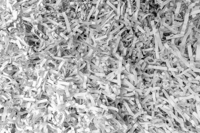 Shredded Paper Layer. White Paper Pattern Stock Photo - Image of ...