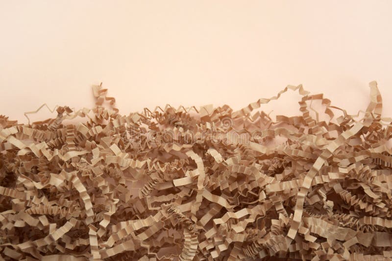 The Shredded Paper on Light Ivory Background. Stock Image - Image of ...