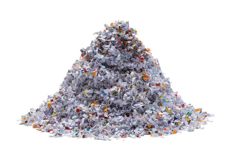 Shred Pile stock photo. Image of security, information - 26731664