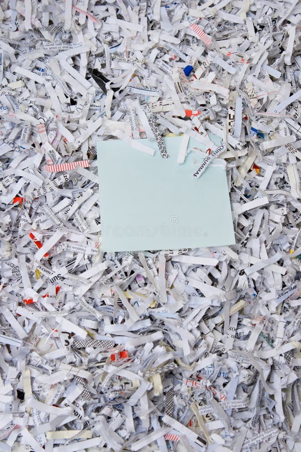 Shredded Paper Documents stock image. Image of addresses - 12447223