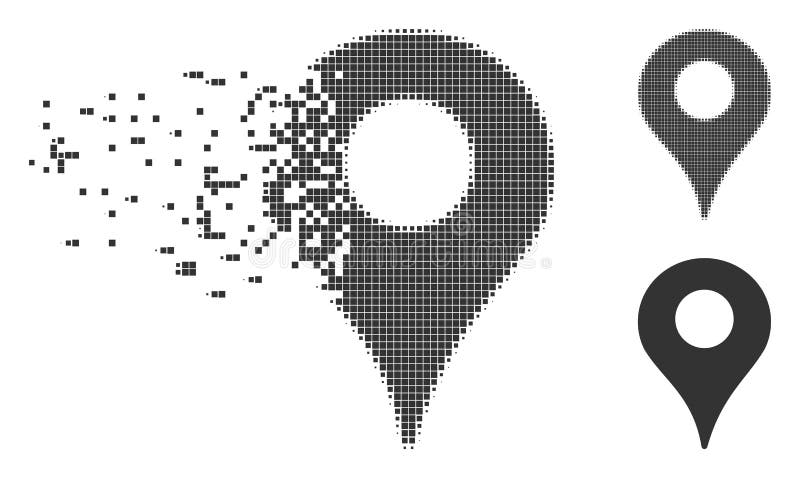 Shredded Pixel Halftone Map Marker Icon Stock Vector - Illustration of ... Shredded Pixel Halftone Map Marker Icon Stock Vector - Illustration of ...