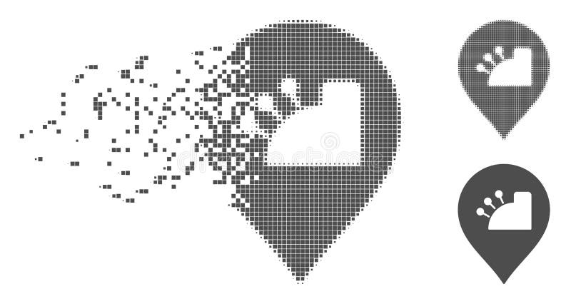Shredded Pixel Halftone Shop Register Marker Icon Stock Vector ... Shredded Pixel Halftone Shop Register Marker Icon Stock Vector ...