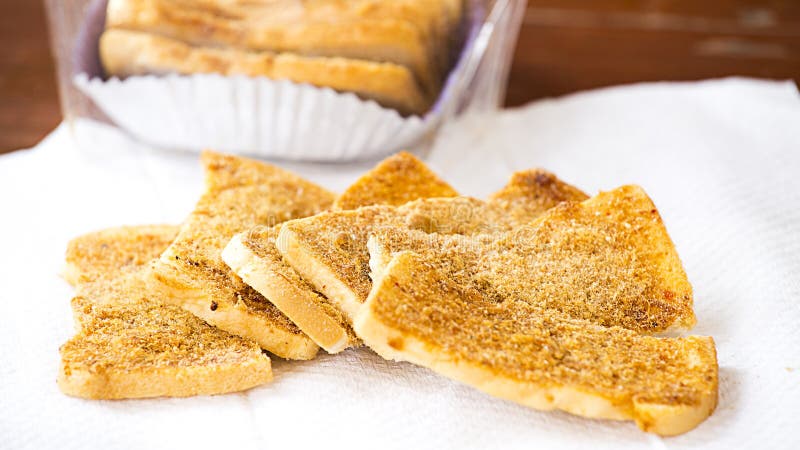 Shredded pork bread stock photo. Image of dessert, thailand - 41225220