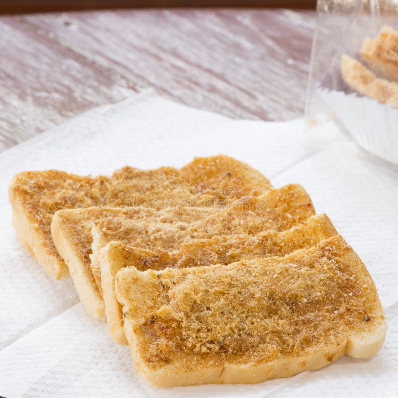 Shredded pork bread stock image. Image of bread, thailand - 41225229
