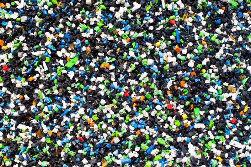 Shredded Recycled Plastic Background Environmental Concept Stock Image ...