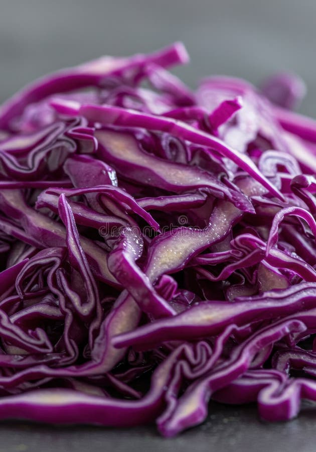 Shredded Red Cabbage Closeup Stock Illustration - Illustration of ...