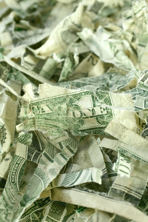 Shredded US Dollars stock image. Image of shredded, dollar - 25835391