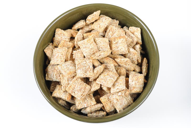 Shredded Organic Wheat Cereal Stock Image - Image of horizontal, milk ...