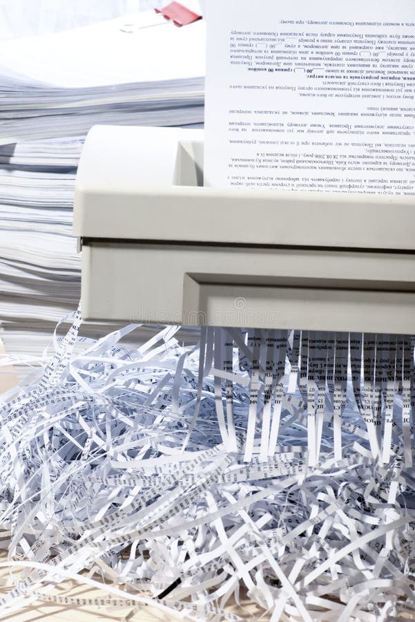 Shredder overflow stock photo. Image of privacy, overflow - 20444484