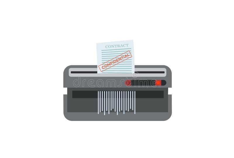 Shredder Cuts Document Sketch Engraving Vector Stock Vector ...