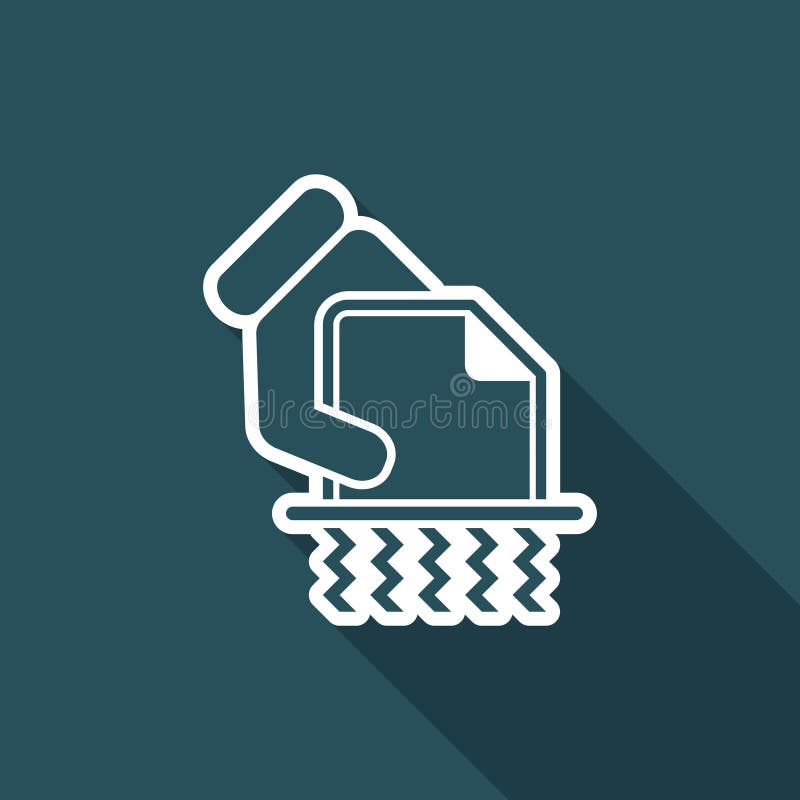 Shredder icon stock vector. Illustration of shredder - 118516854