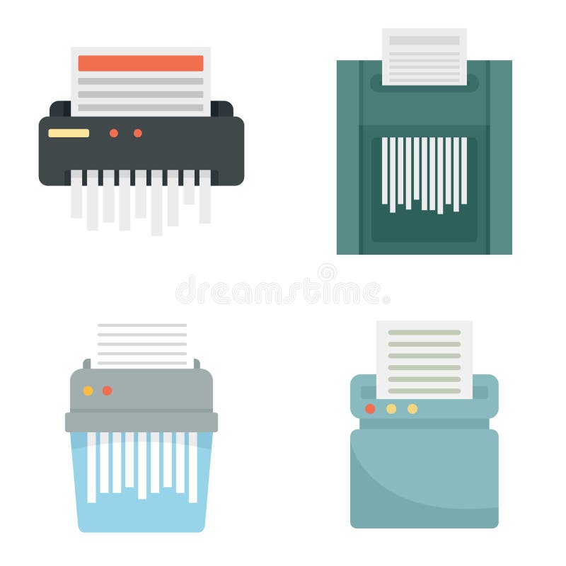 Shredder Machine Icons Set, Outline Style Stock Vector - Illustration ... Shredder Machine Icons Set, Outline Style Stock Vector - Illustration ...