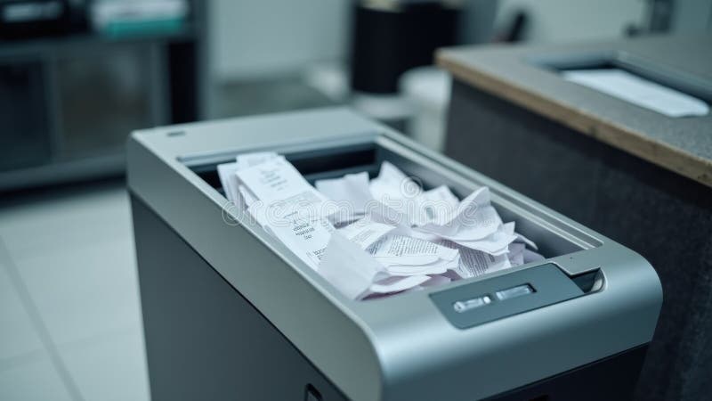 A Shredder Machine is Actively Destroying Confidential Documents ...