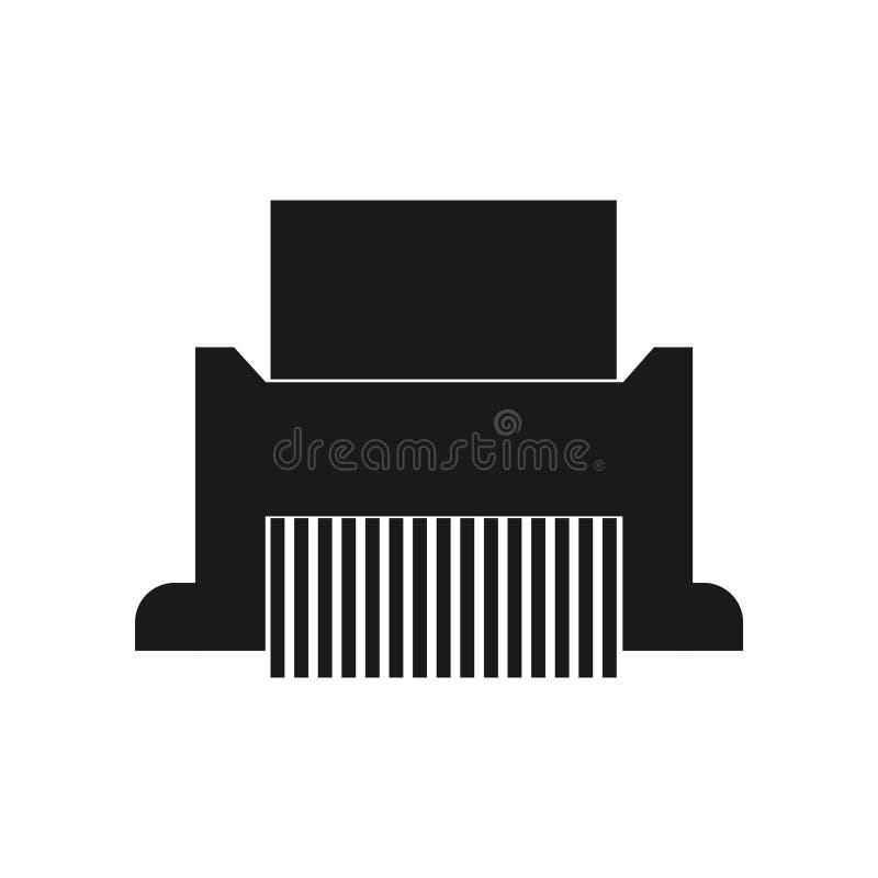 Shredder Machine icon stock illustration. Illustration of outline ...