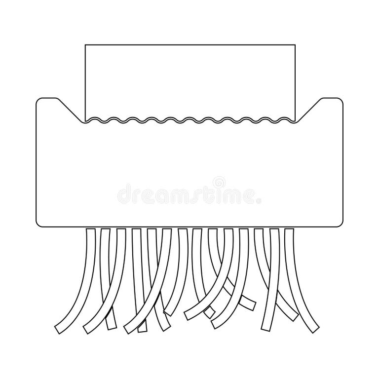 Shredder Machine icon stock illustration. Illustration of shredder ...