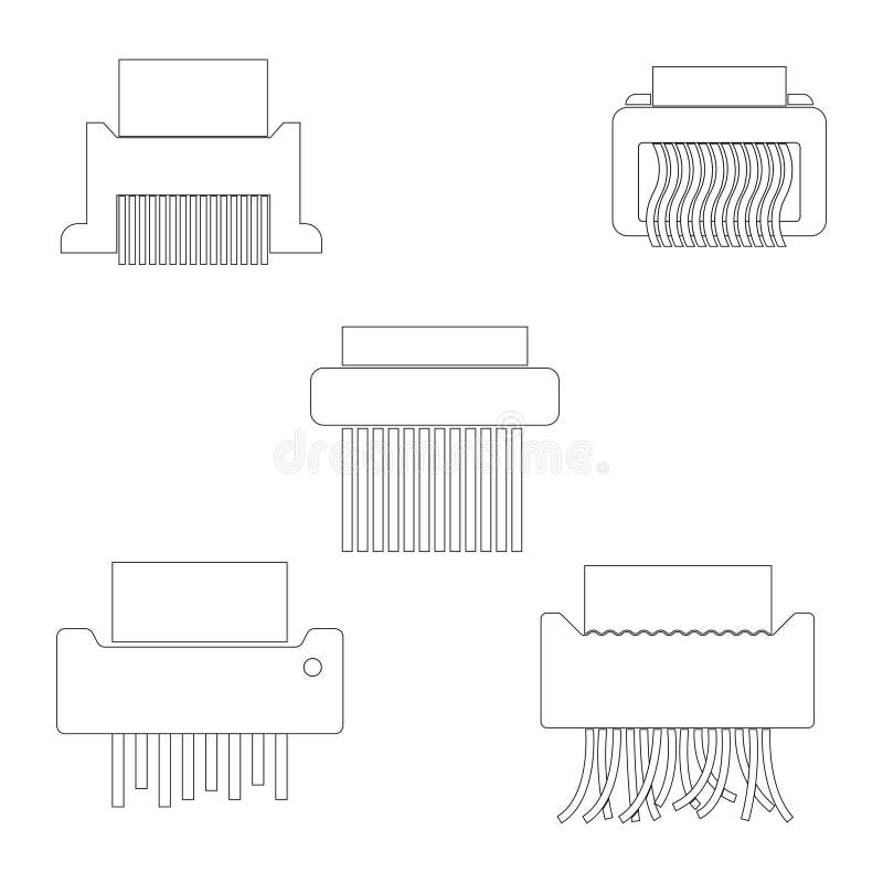Shredder Machine icon stock illustration. Illustration of filled ...