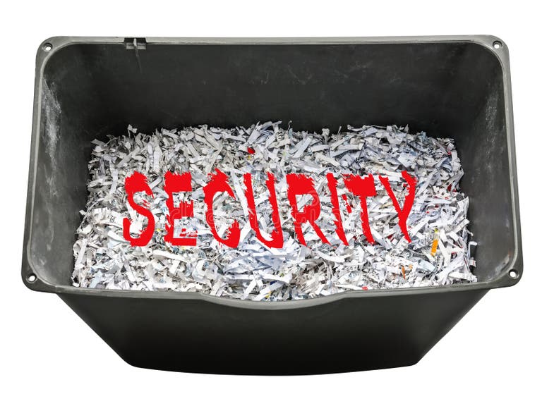 Shredding Documents for Security Stock Image - Image of information ...