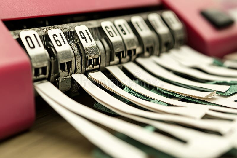 Shredding Machine, Viewed from the Front. Enhancing Security by ...