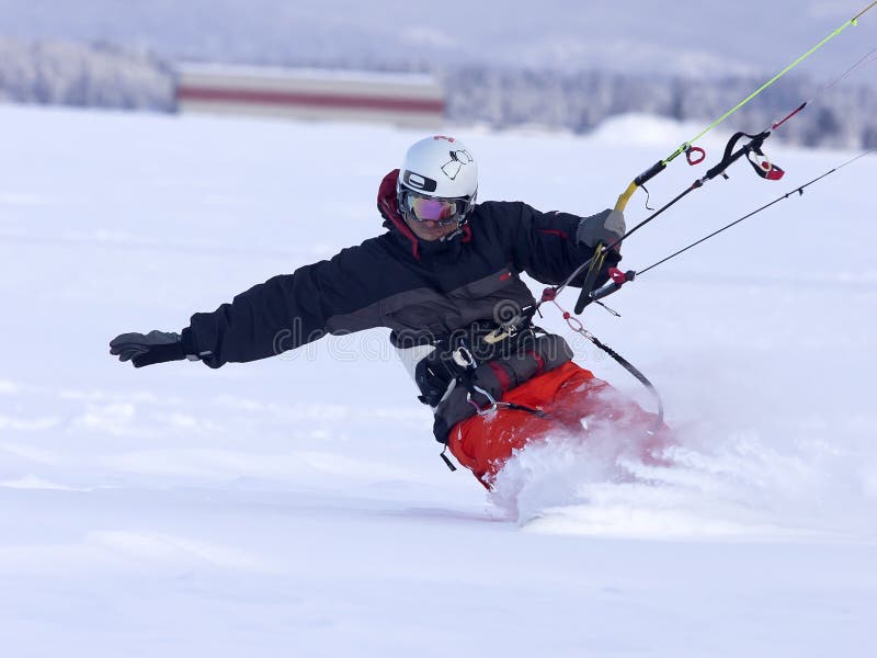 Shredding on a snowboard. stock image. Image of male - 17786243