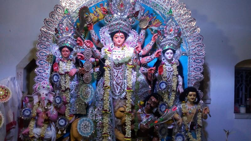 Shree Durgaa Pujaa imagen editorial. Imagen de howrah - 129852170