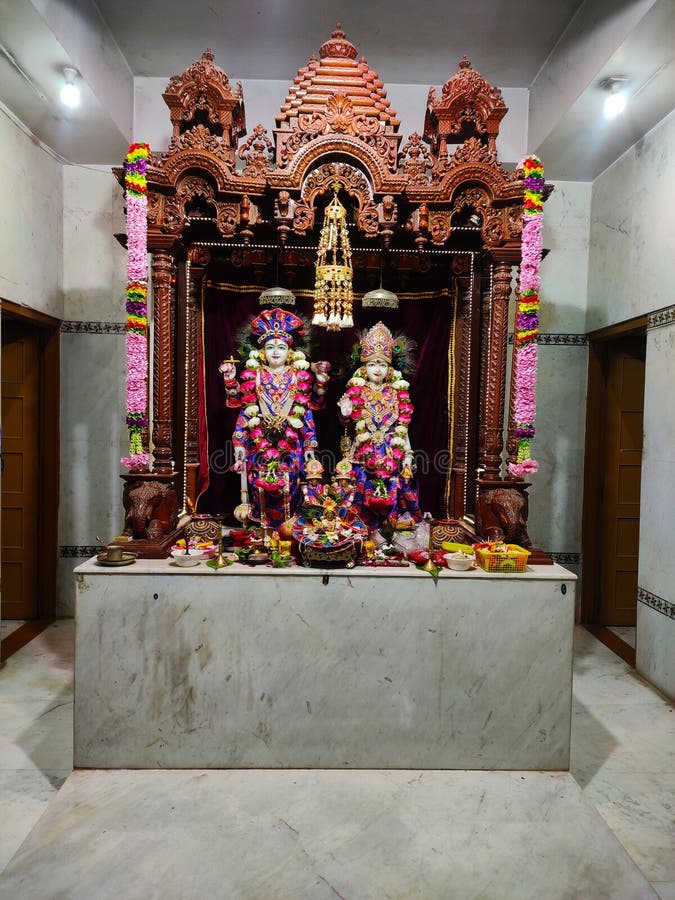 Shree laxmi narayan temple stock image. Image of furniture - 228731623