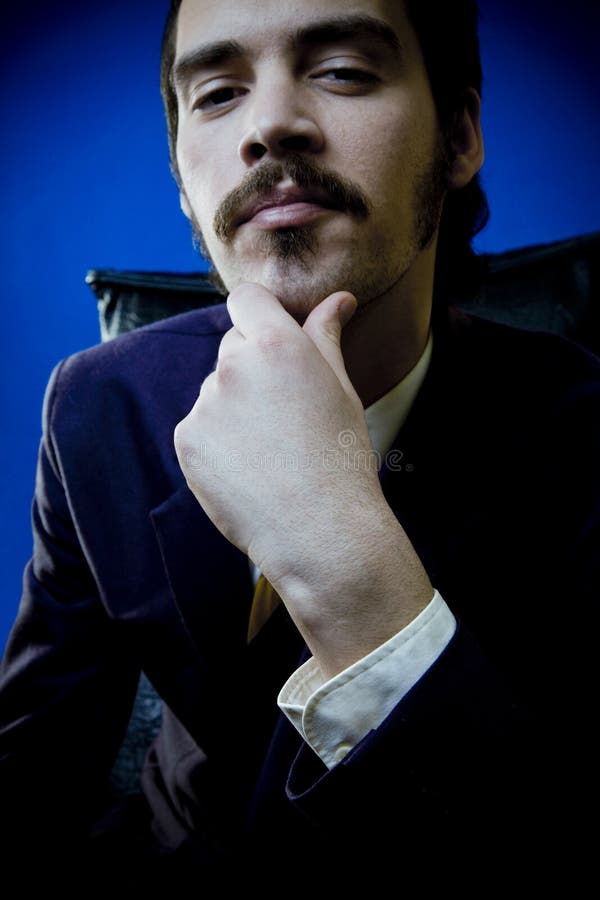 Shrewd, Scheming Businessman Stock Image - Image of contemplation ...