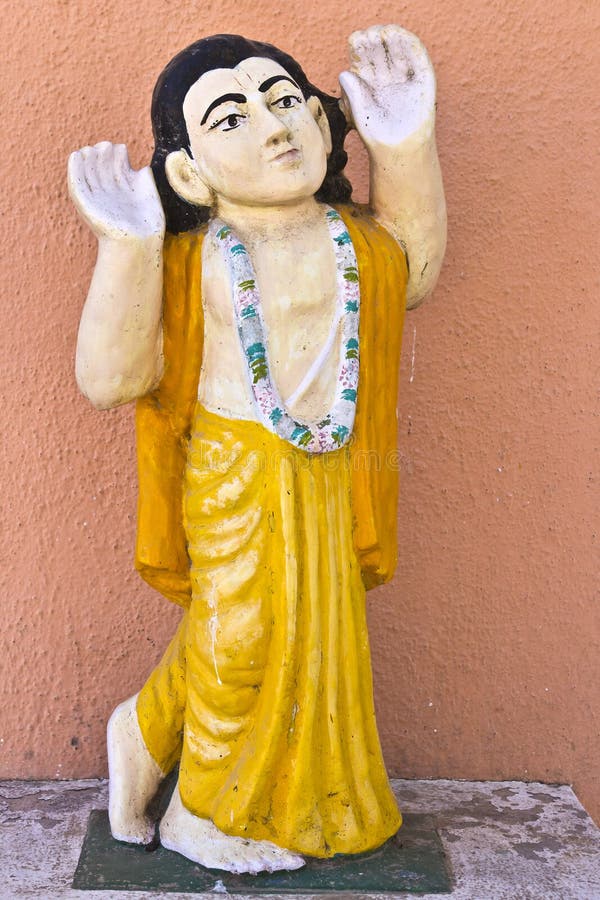 Shri Chaitanya Mahaprabhu foto de archivo. Imagen de ashram - 65849364